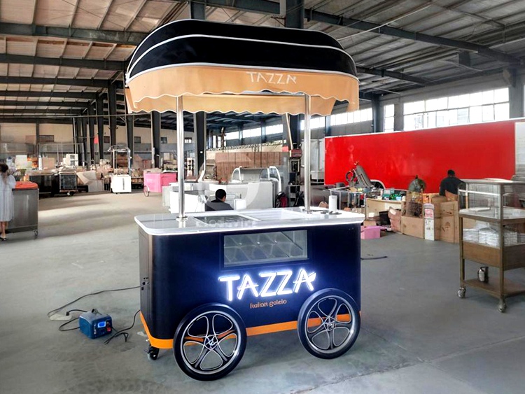 Portable Ice Cream Cart for Sale America | Custom Mobile Ice Cream Cart ...