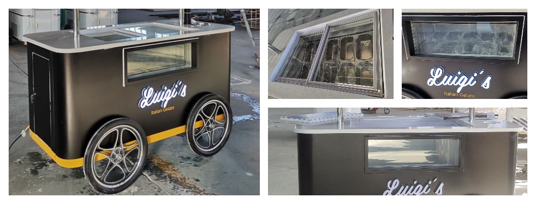 Custom Gelato Push Cart as Concession Stand in Pennsylvania