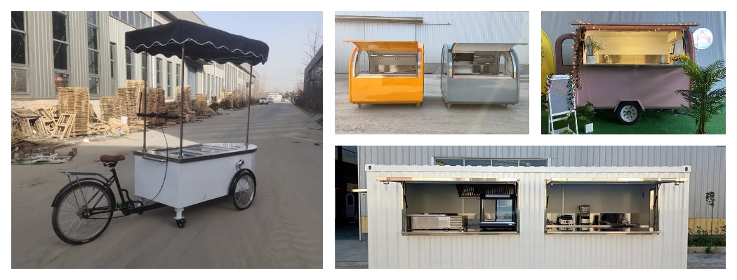 Small Push Cart Freezer for Ice Cream & Gelato in Portland