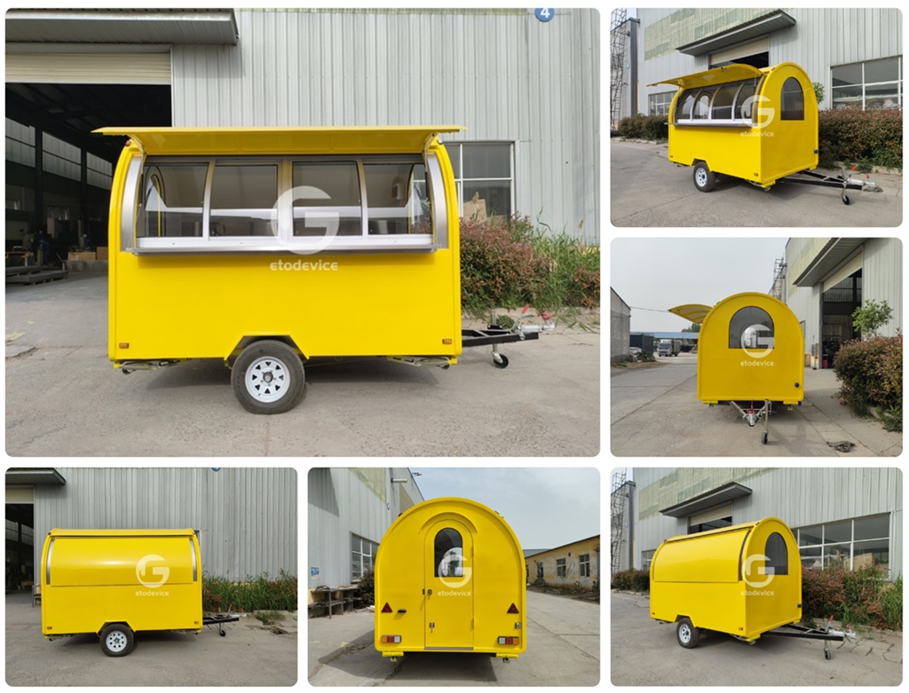 ETODEVICE Small Food Trailer for Sale in East Finland | Custom Round ...