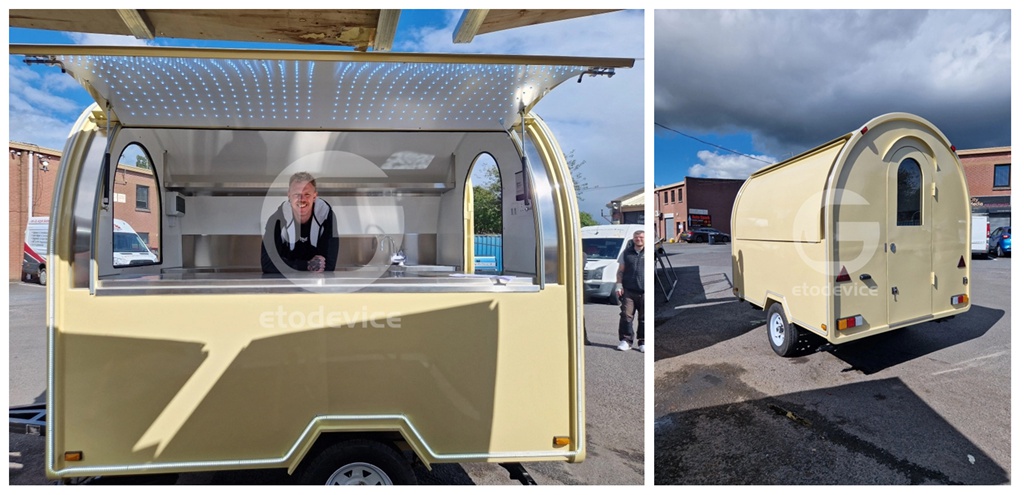 Matthew’s Custom Coffee Trailer for Sale England | FR250WD by ETODEVICE
