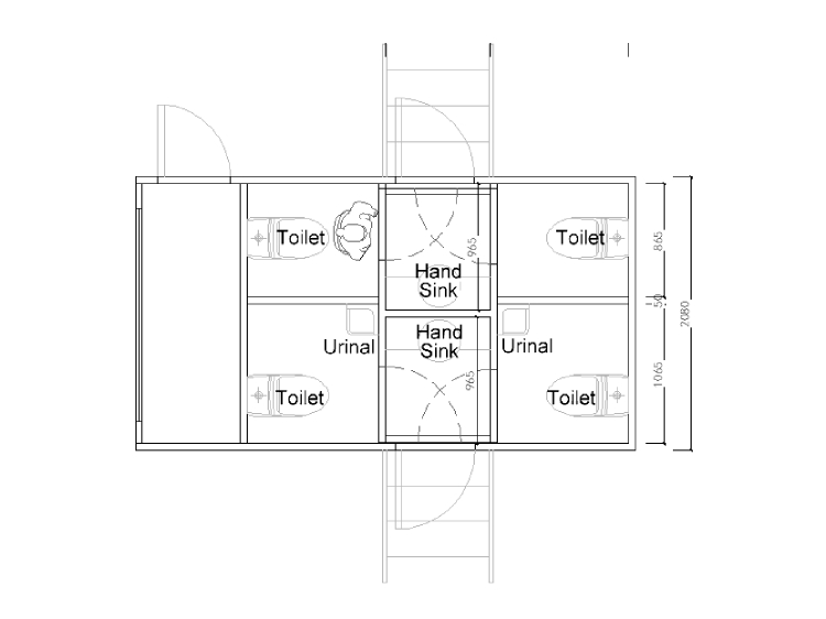 Shipping Container Toilet for Sale | Portable & Mobile Block