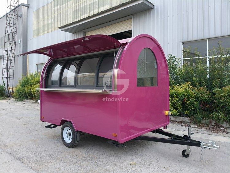 8.2ft Purple Food Trailer for Sale | FR280WD Custom Trailer by ETODEVICE--