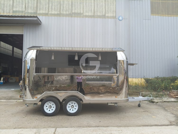 13ft Stainless Steel Coffee Trailer for Sale | Custom SS400 Coffee ...