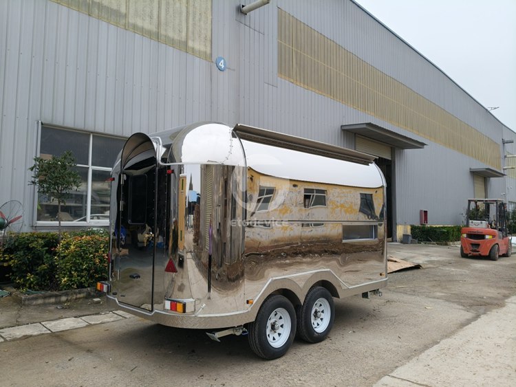 13ft Stainless Steel Coffee Trailer for Sale | Custom SS400 Coffee ...